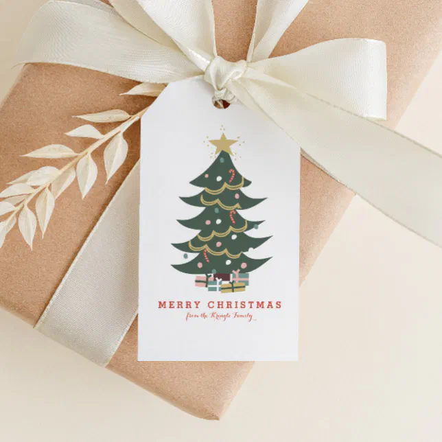 Christmas Tree Gift Tags | Zazzle
