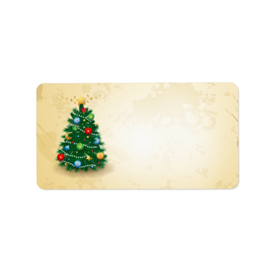 Christmas tree, labels | Zazzle