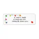 Christmas Tree Light Return Address Labels | Zazzle