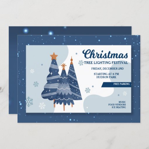 Christmas Tree Lighting Festival Invitation | Zazzle
