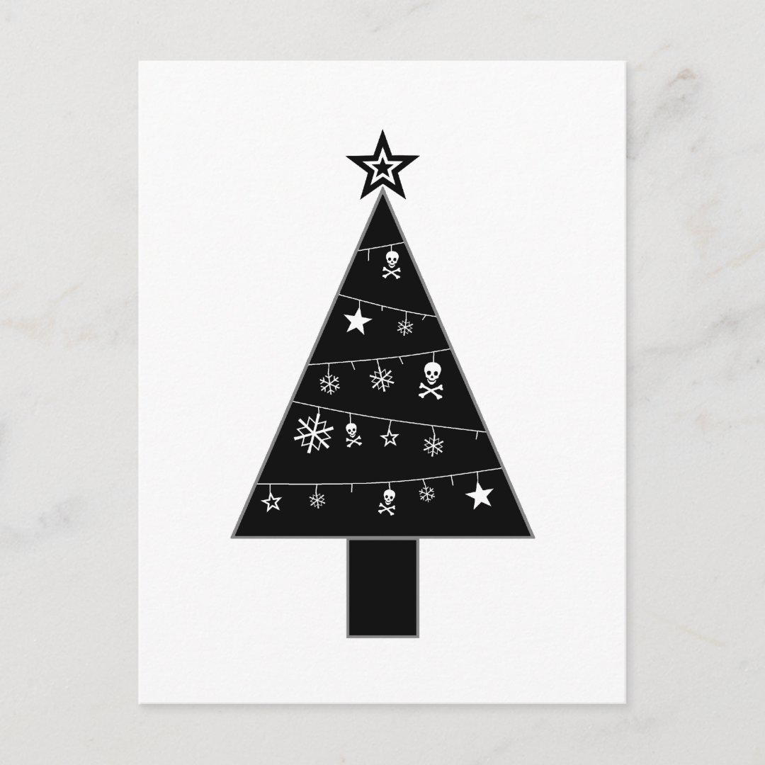 Christmas Tree of DOOM Holiday Postcard | Zazzle