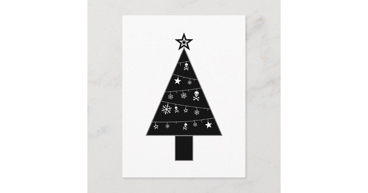 Christmas Tree of DOOM Holiday Postcard | Zazzle