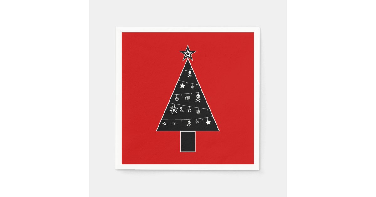 Christmas Tree of DOOM Paper Napkins | Zazzle