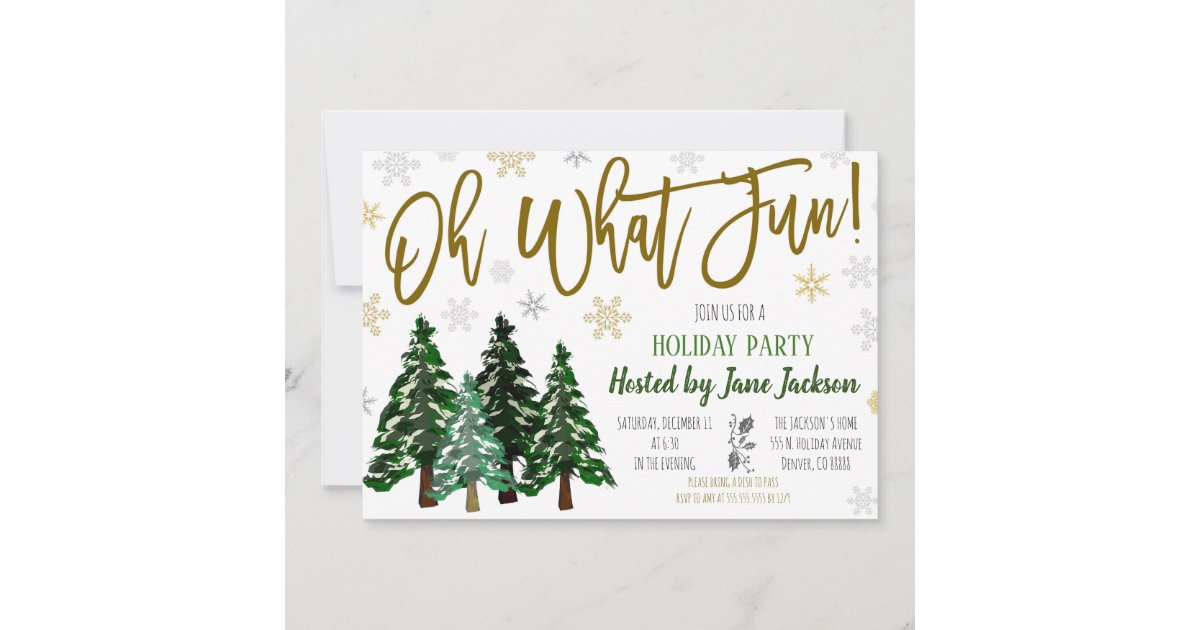Christmas Tree Party Invitation | Zazzle