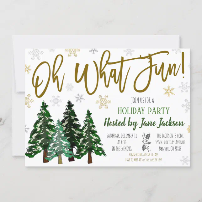 Christmas Tree Party Invitation | Zazzle