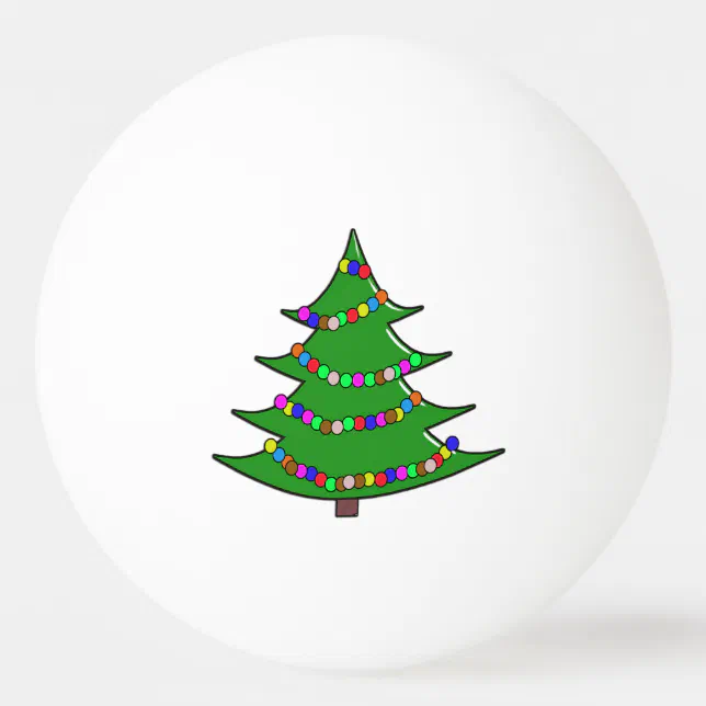 Christmas Tree Ping-Pong Ball | Zazzle