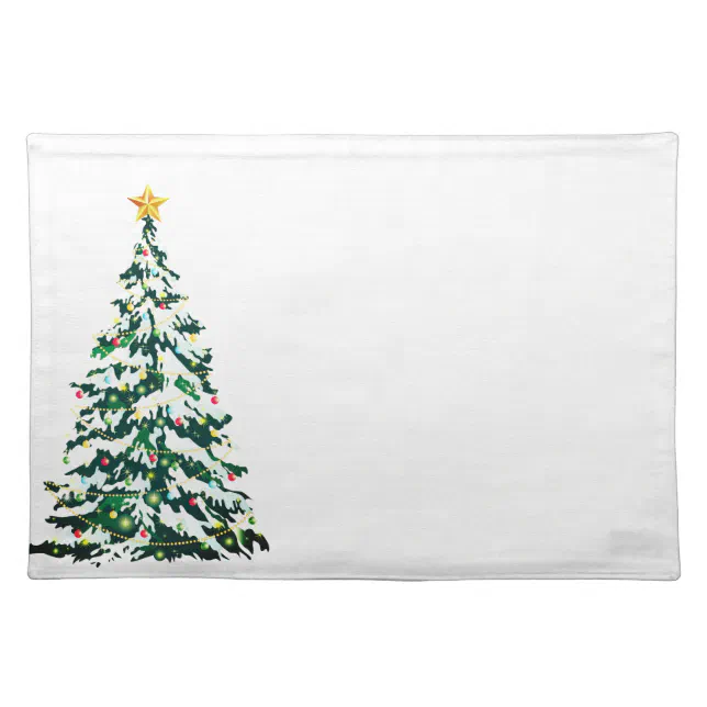 Christmas Tree Placemat | Zazzle