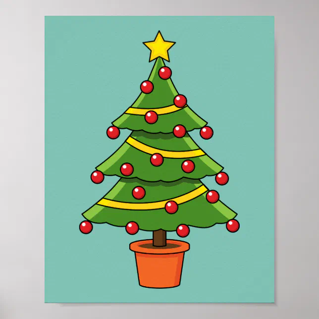 Christmas Tree Poster | Zazzle