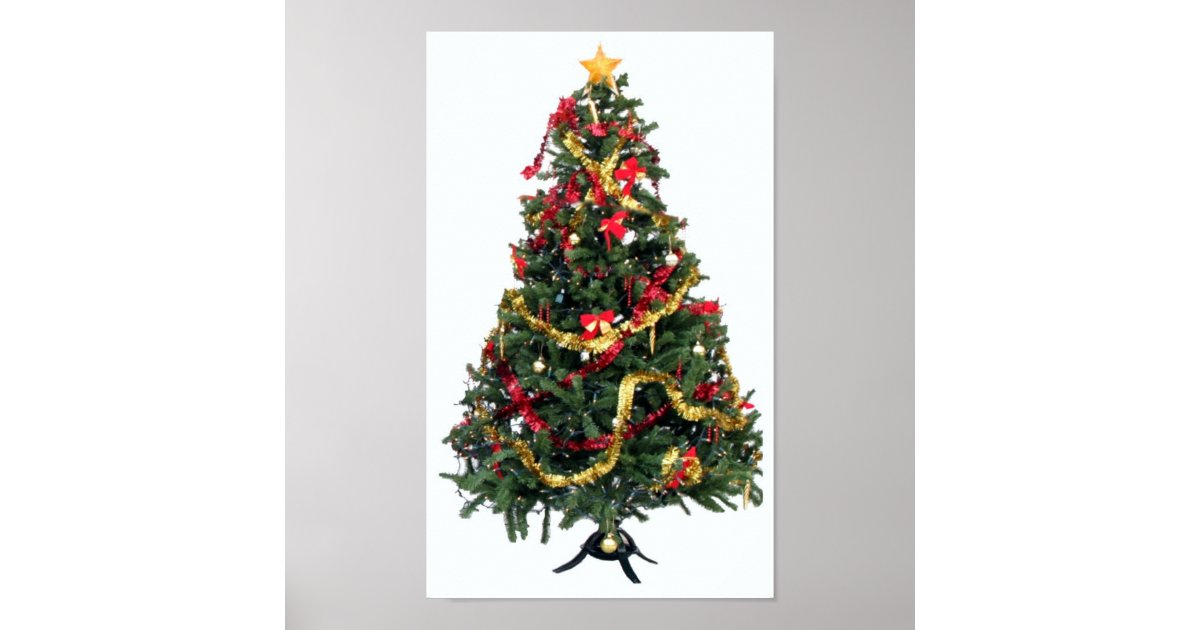 Christmas tree. poster | Zazzle