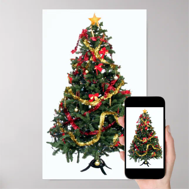 Christmas tree. poster | Zazzle