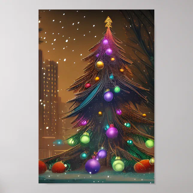 Christmas Tree Poster | Zazzle