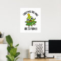 Christmas Tree Puns Are So Fir-ny Funny Pun Poster | Zazzle