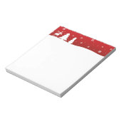 Christmas Tree Reindeer Snowman Notepad | Zazzle