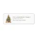 Christmas Tree Return Address Labels | Zazzle