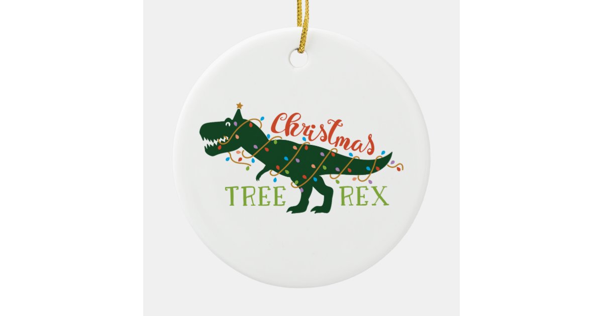 Christmas Tree-Rex Cute Ornament | Zazzle