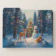 Christmas Tree Scene Cute Deer Fawn Snowman File Folder | Zazzle