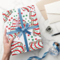 Christmas Tree Snack Cake Wrapping Paper | Zazzle