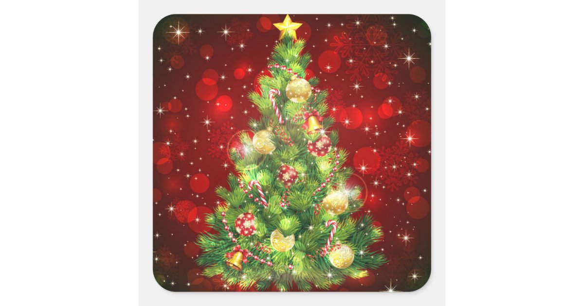 Christmas Tree Stickers | Zazzle