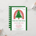 Christmas Tree Trimming, Decorating Holiday Invitation | Zazzle