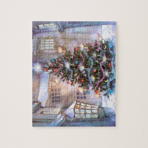 Christmas Tree Vintage Jigsaw Puzzle | Zazzle