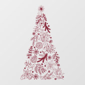 Christmas Tree window decals vinyl large decor | Zazzle