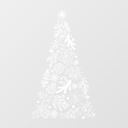 Christmas Tree window decals vinyl window cling | Zazzle
