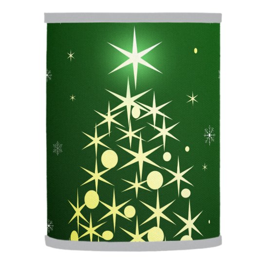 Christmas tree with stars and snoflakes lamp shade | Zazzle.com