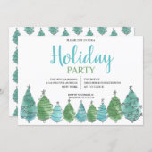 Christmas Trees Holiday Party Invitation | Zazzle