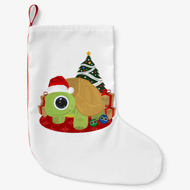 Christmas - Turtle Small Christmas Stocking | Zazzle