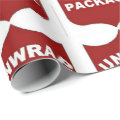 Christmas unwrap my package xmas wrapping paper | Zazzle