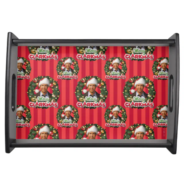 Christmas Vacation | Merry Clarkmas Pattern Serving Tray | Zazzle