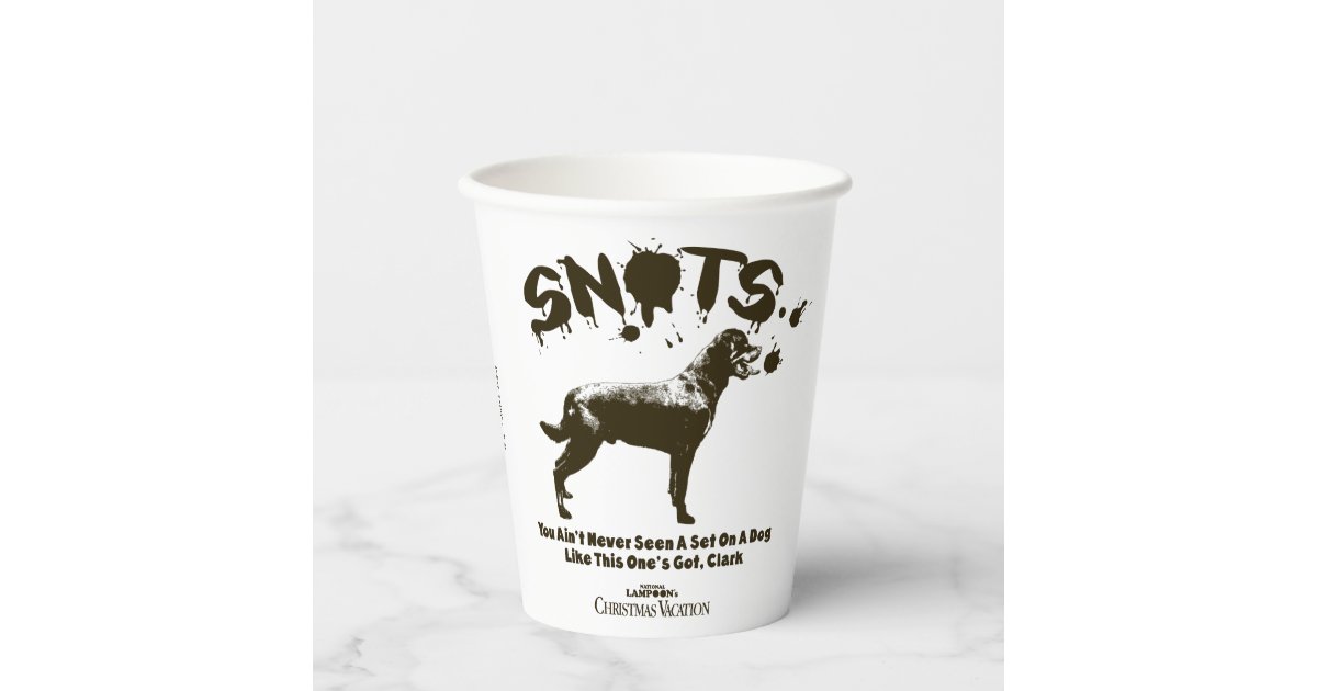 Christmas Vacation | Snots Paper Cups | Zazzle