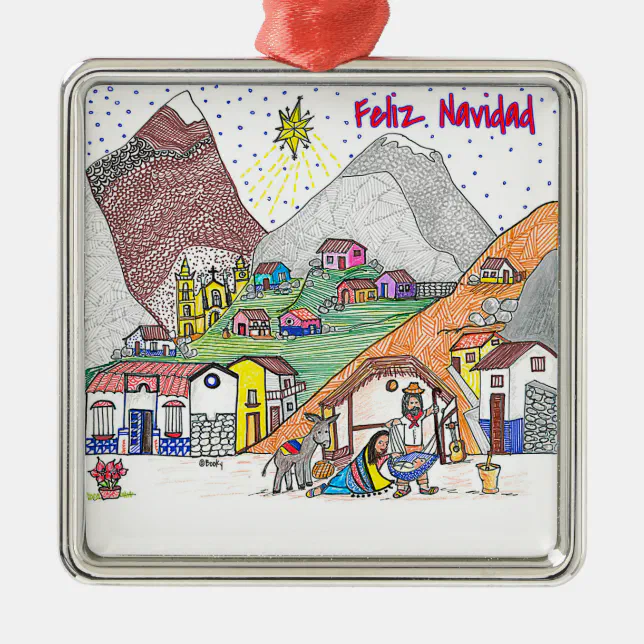Christmas Venezuela Ornament - Feliz Navidad | Zazzle