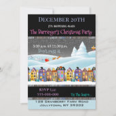 Christmas Village III Holiday Christmas Party Invitation | Zazzle