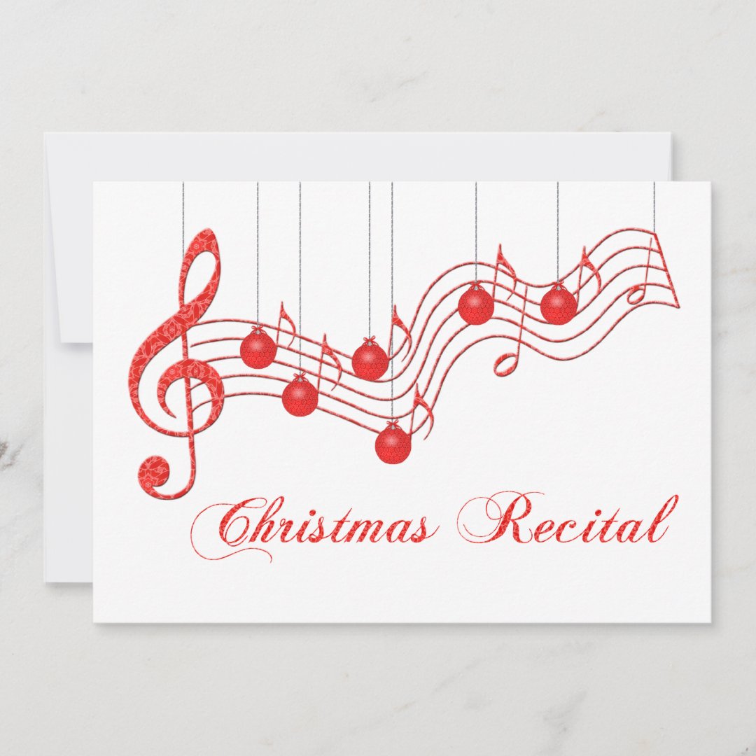 Christmas Voice Recital Invitation | Zazzle