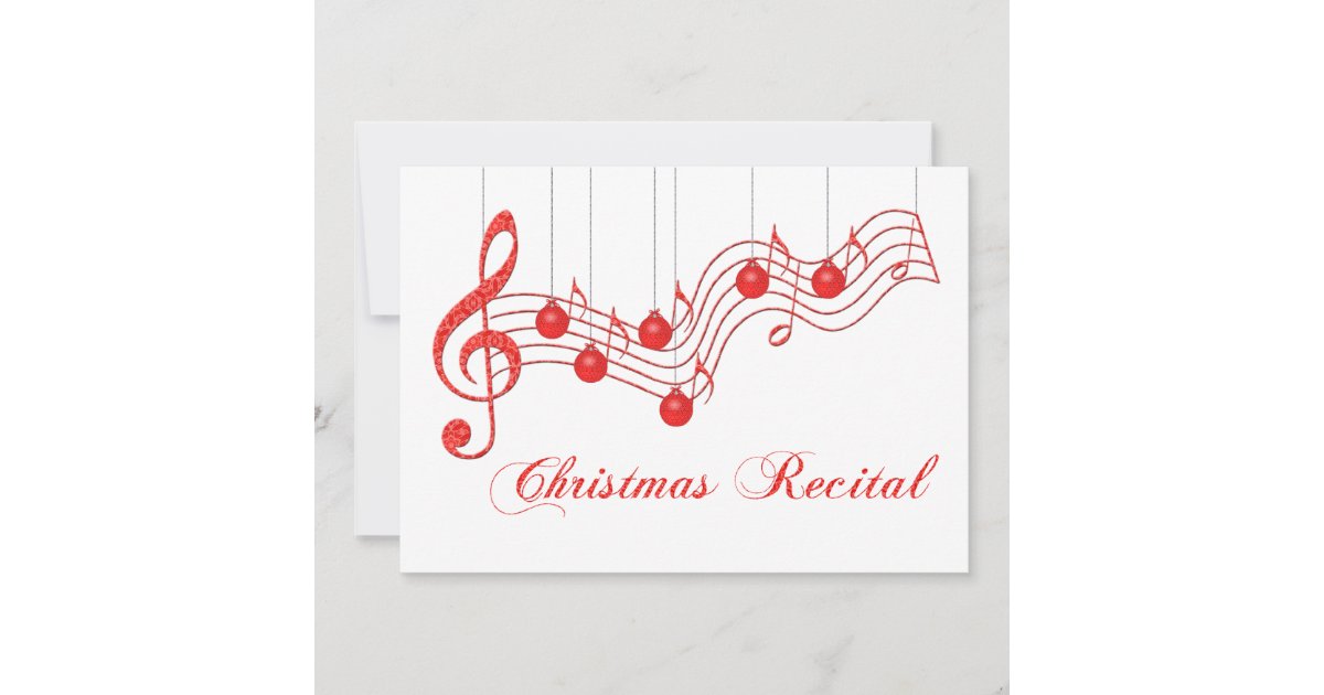Christmas Voice Recital Invitation | Zazzle