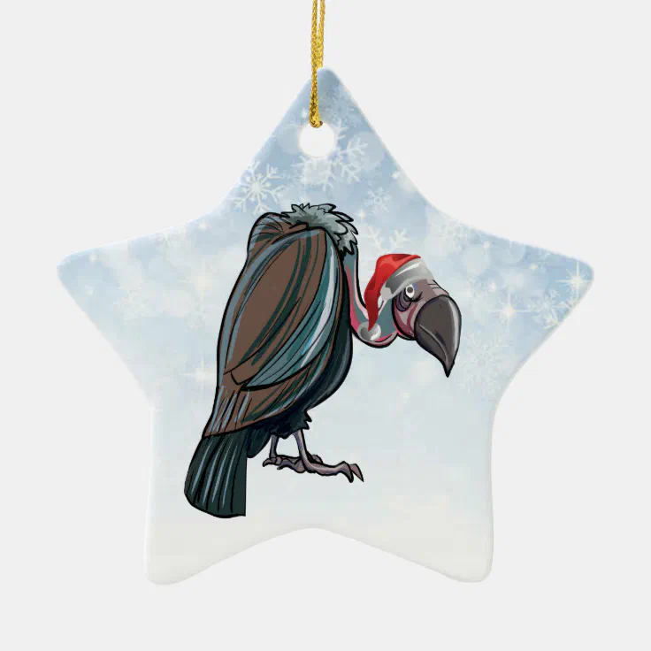 Christmas Vulture Star Ornament | Zazzle