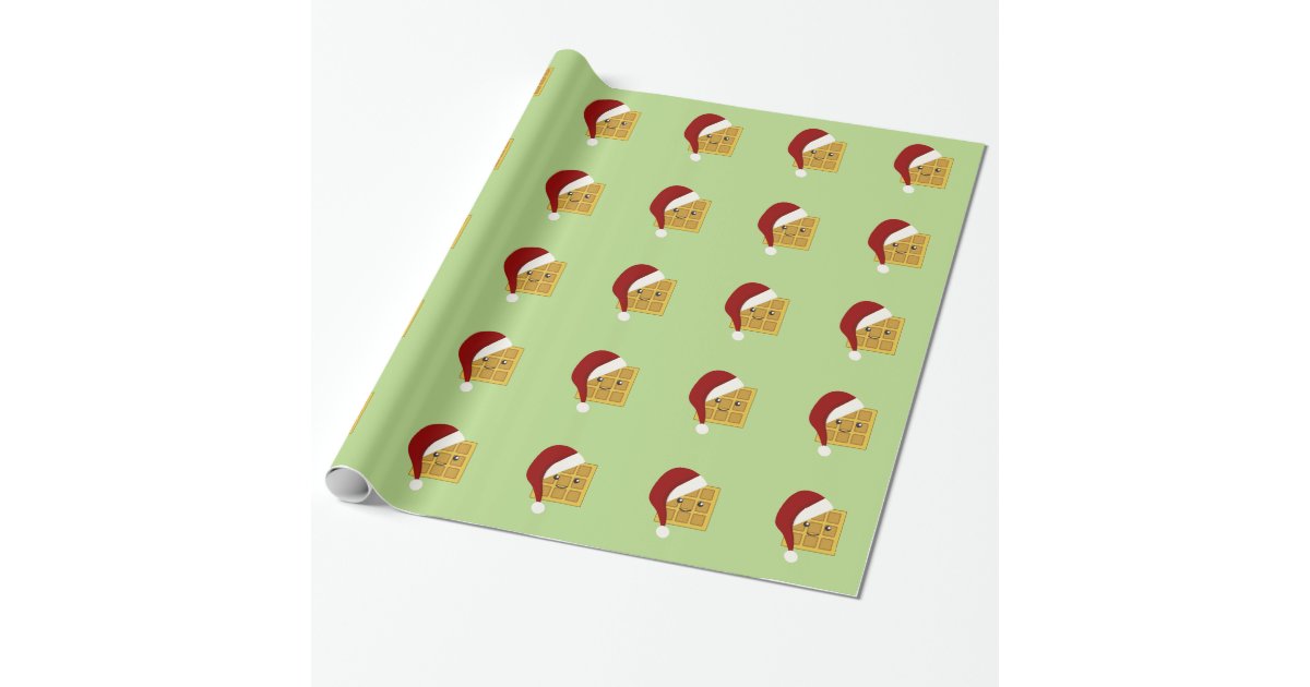 Christmas Waffle Wrapping Paper | Zazzle