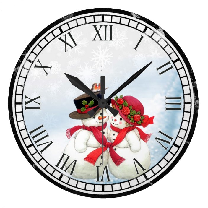 Christmas wall clock | Zazzle.com