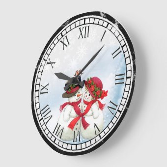 Christmas wall clock | Zazzle