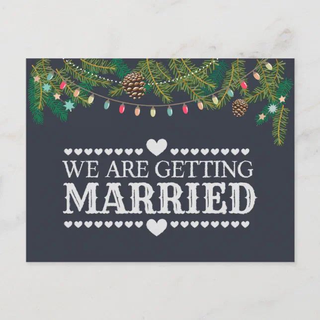 Christmas Wedding Chalkboard Save the Date Announcement Postcard | Zazzle Christmas Wedding Chalkboard Save the Date Announcement Postcard | Zazzle