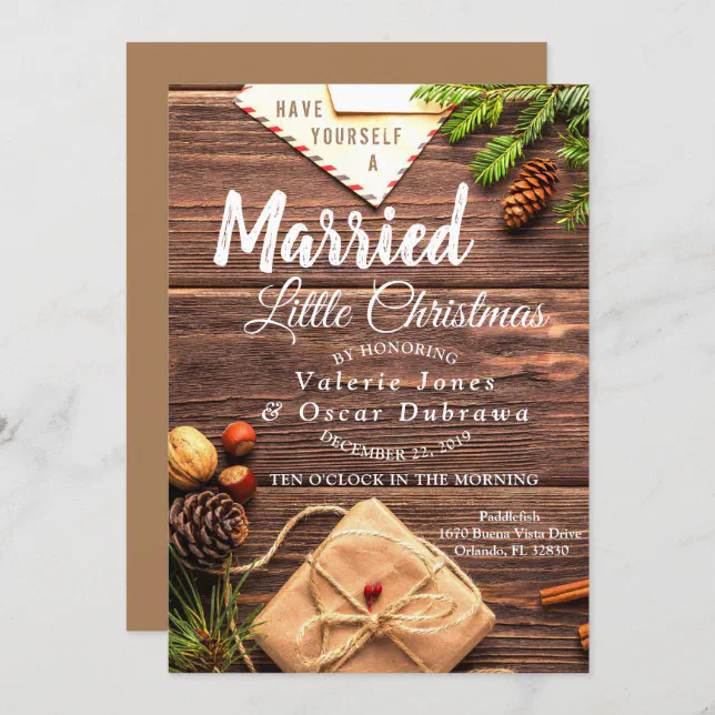 Christmas Wedding Invitation | Zazzle