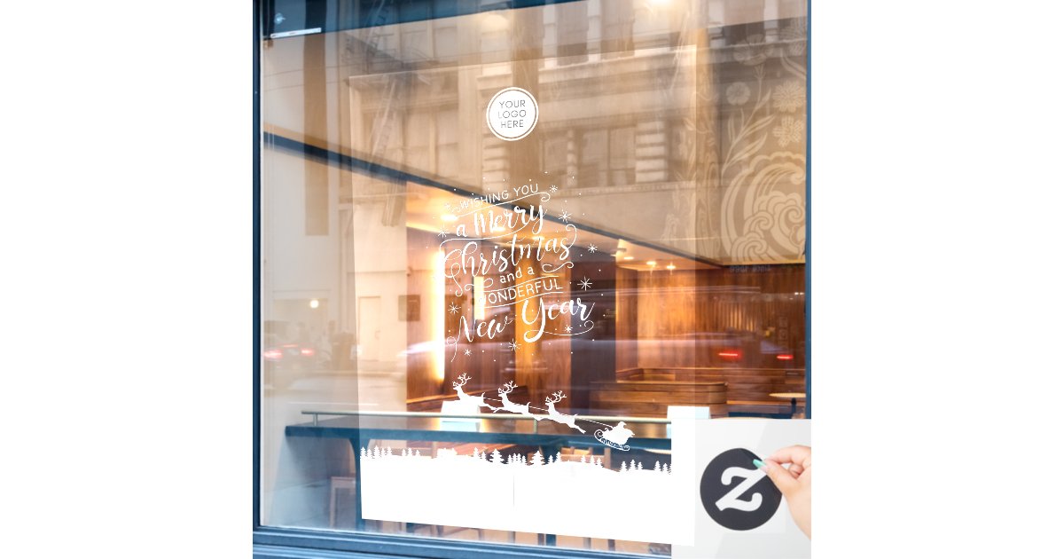 Christmas Window Cling Retail | Zazzle