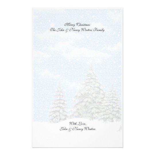 Christmas Winter Scenes Stationery | Zazzle.com