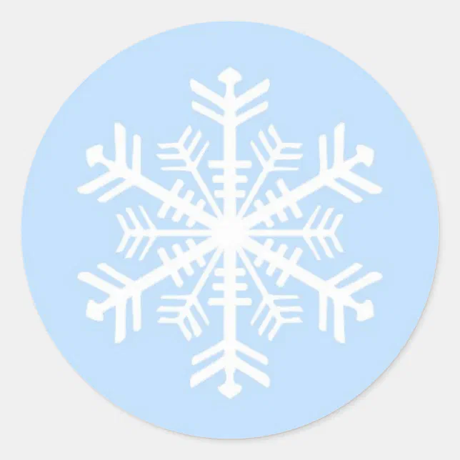 Christmas Winter Snowflake sticker | Zazzle