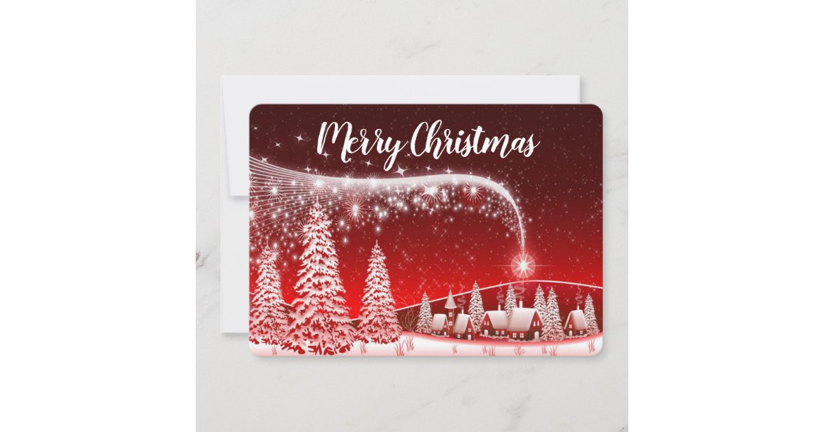Christmas Winter Wonderland Holiday Card | Zazzle