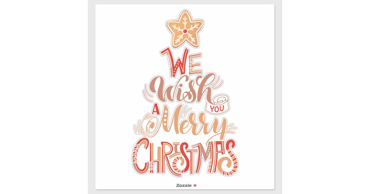 Christmas Wishes Sticker | Zazzle