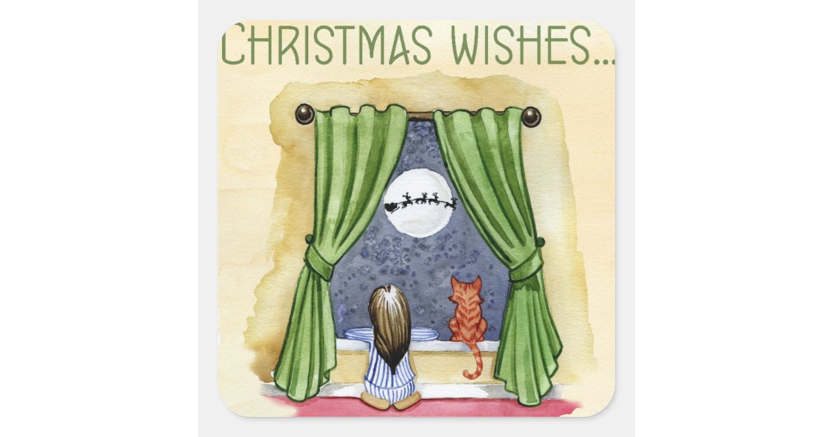 christmas wishes stickers | Zazzle