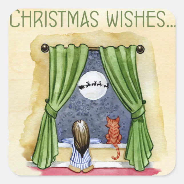 christmas wishes stickers | Zazzle