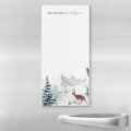 Christmas Woodland Magnetic Notepad | Zazzle